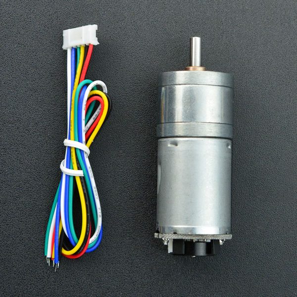 12V DC Motor 350RPM w/Encoder (12kg*cm) - KD Robot Kit