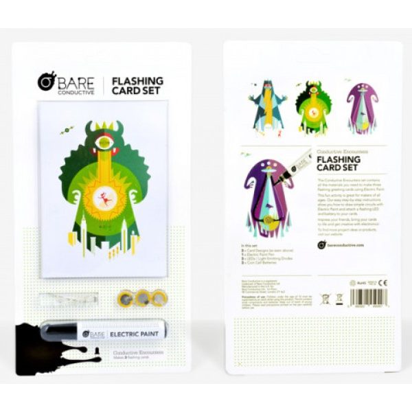 Flashing Card Set - Conductive Encounters - KD Robot Kit