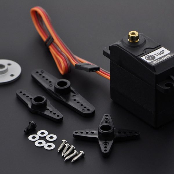 DF Metal Geared 15Kg Standard Servo 180° (DSS-M15) - KD Robot Kit